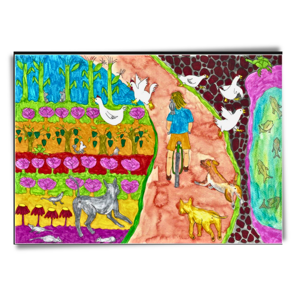 Roger with the Dogs Print – The Soul Garden